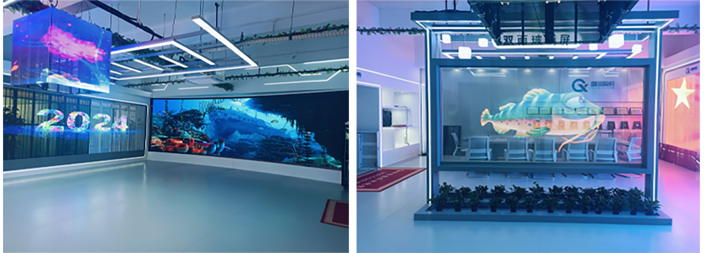 LED film screen|LED transparent film screen|Flexible transparent LED ...